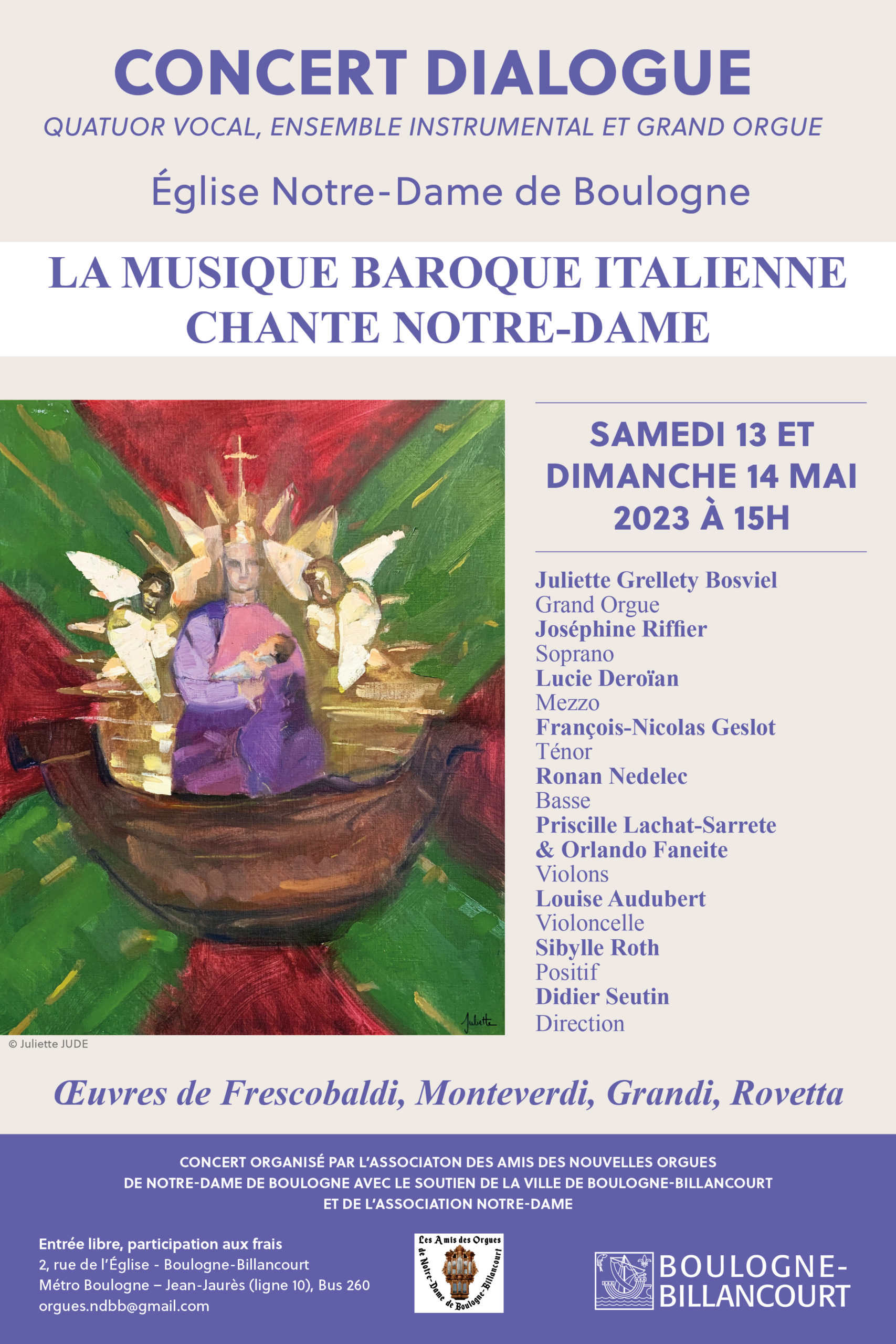 13/05 - Concert - La musique baroque italienne chante Notre-Dame ...